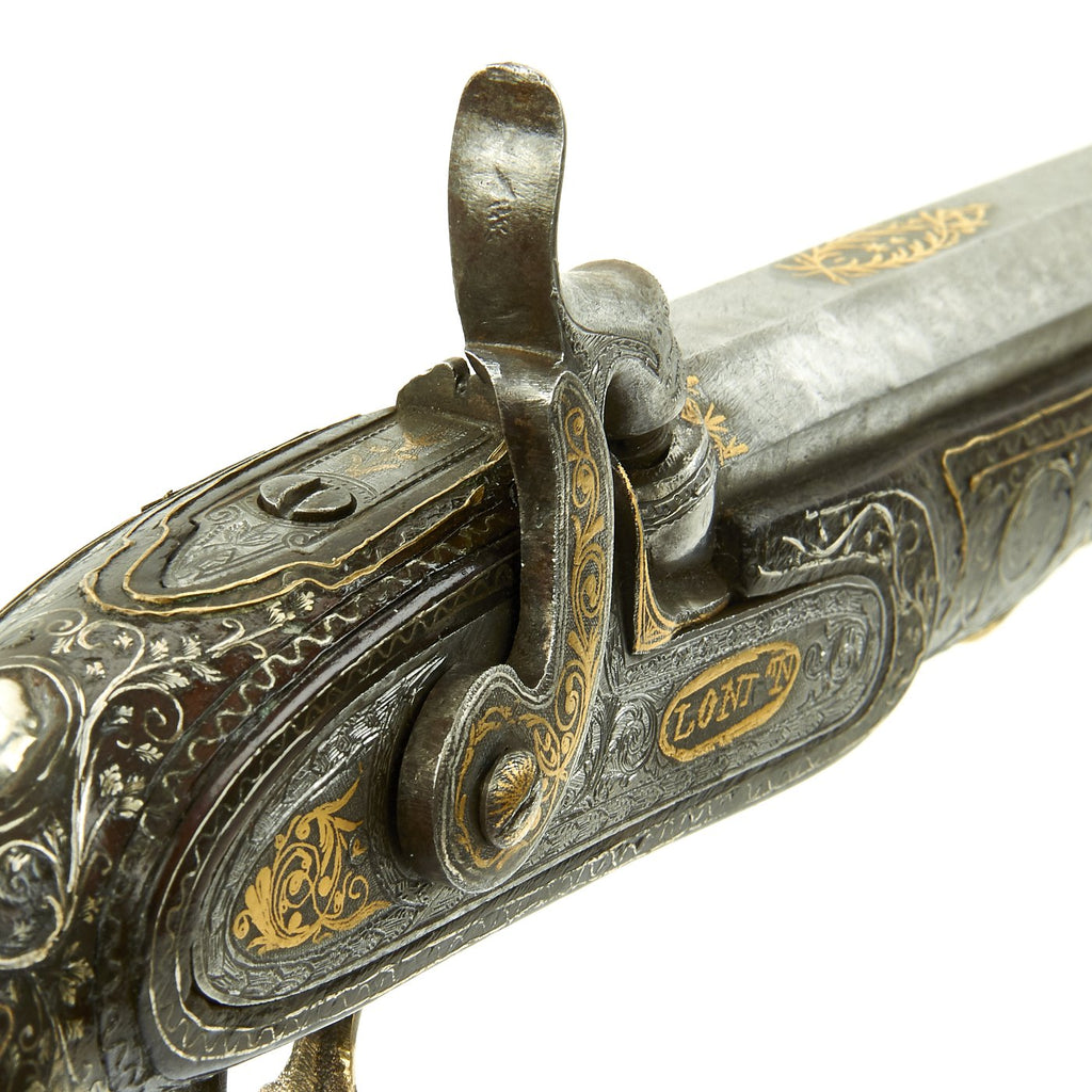 Original Pair of Highest Quality Anglo-Indian Fully Inlaid and Engrave ...