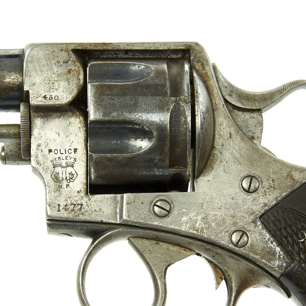 Original British P. Webley & Son Metropolitan Police Revolver in .450 ...