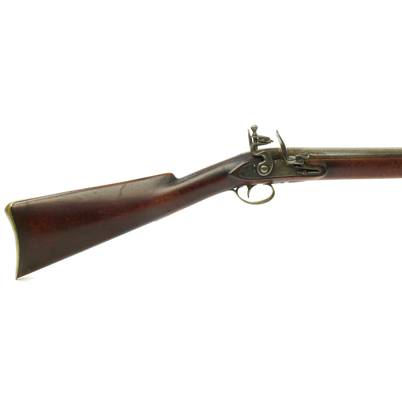 Original U.S. New England Militia Flintlock Musket with 49" Barrel and ...