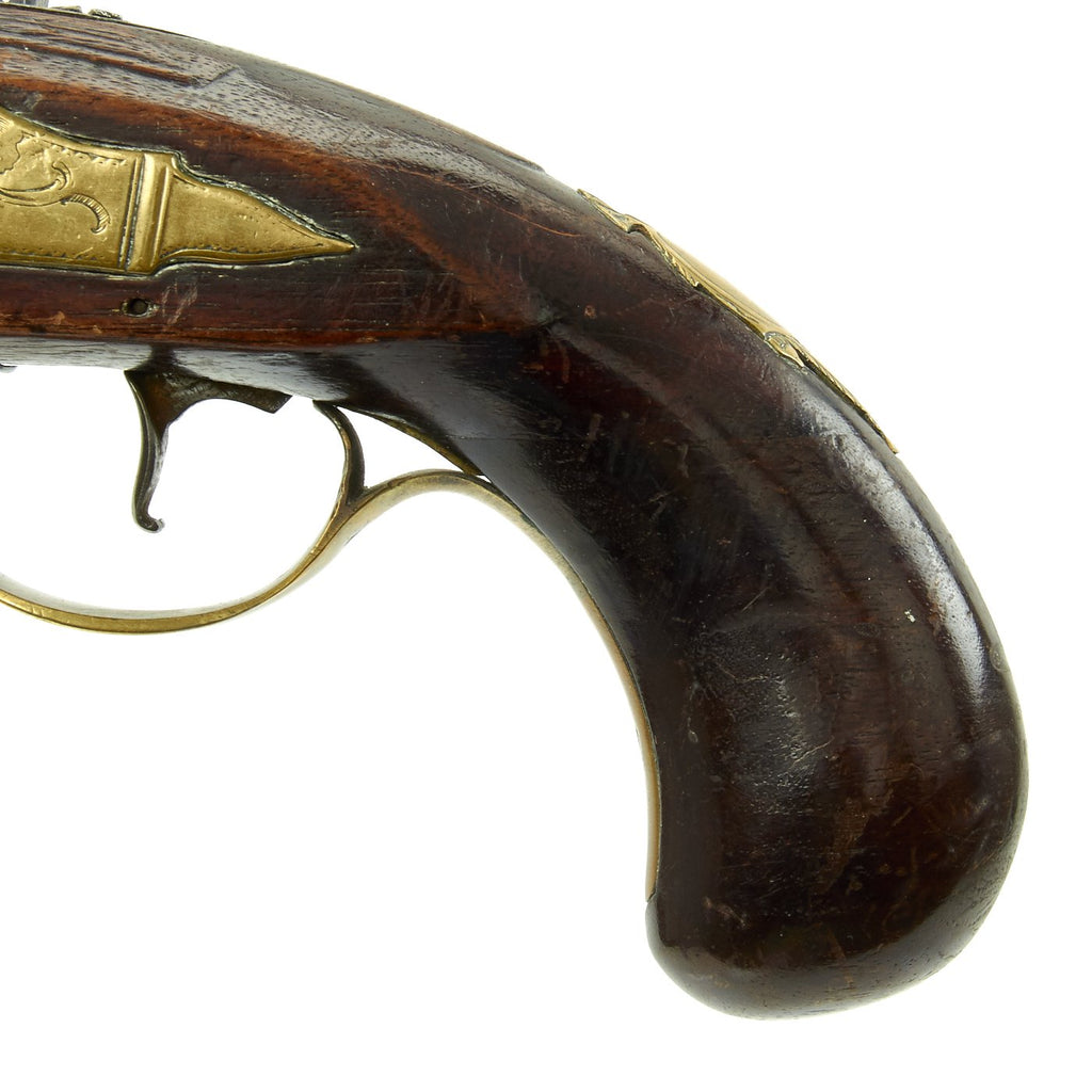 Original British Napoleonic Flintlock Overcoat Pistol by T. Richards o ...