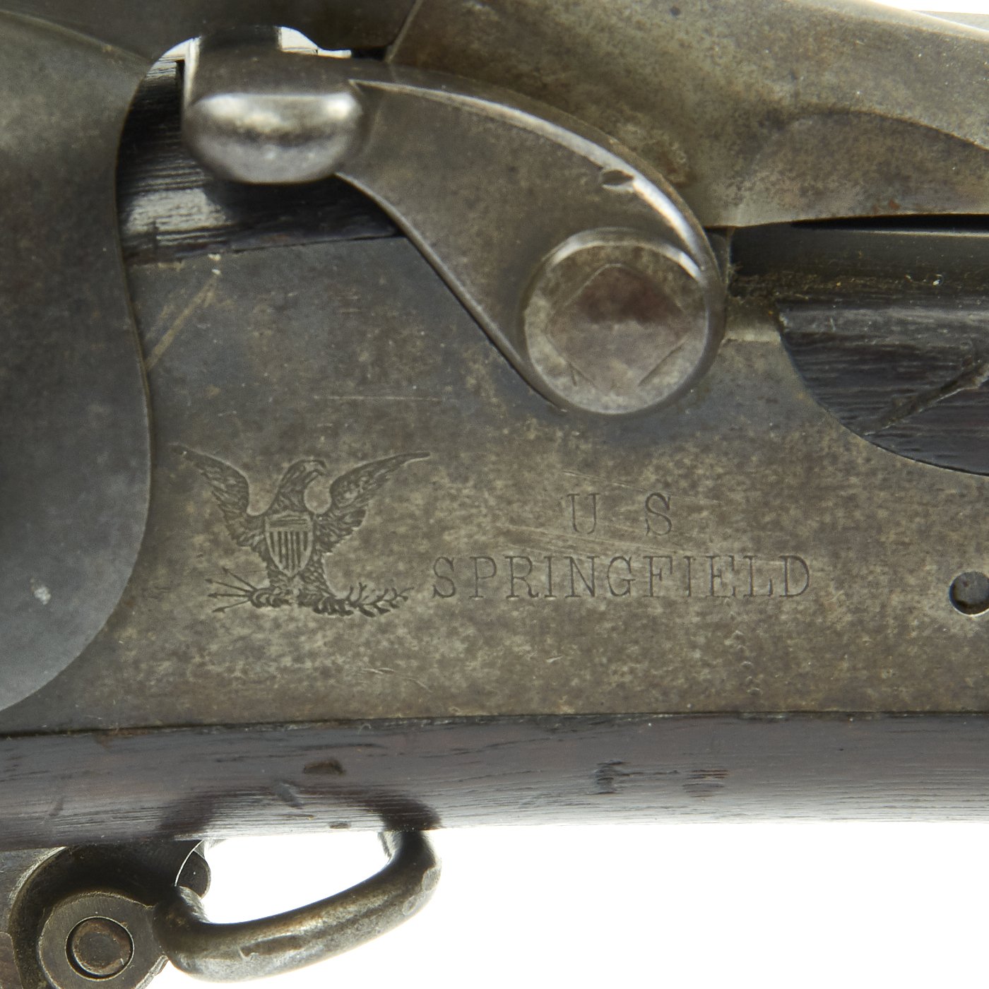 Original U.S. Springfield Trapdoor Model 1884 Round Rod Bayonet Rifle ...