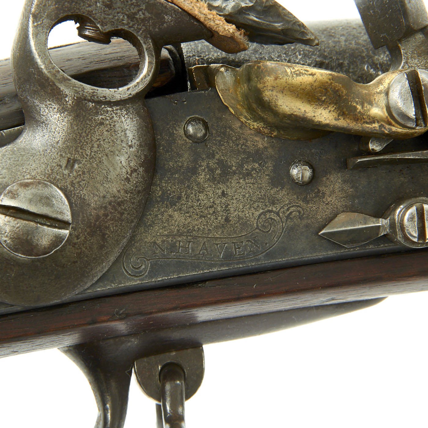 Original U.S. Model 1812 Flintlock Musket by Eli Whitney with N. HAVEN ...