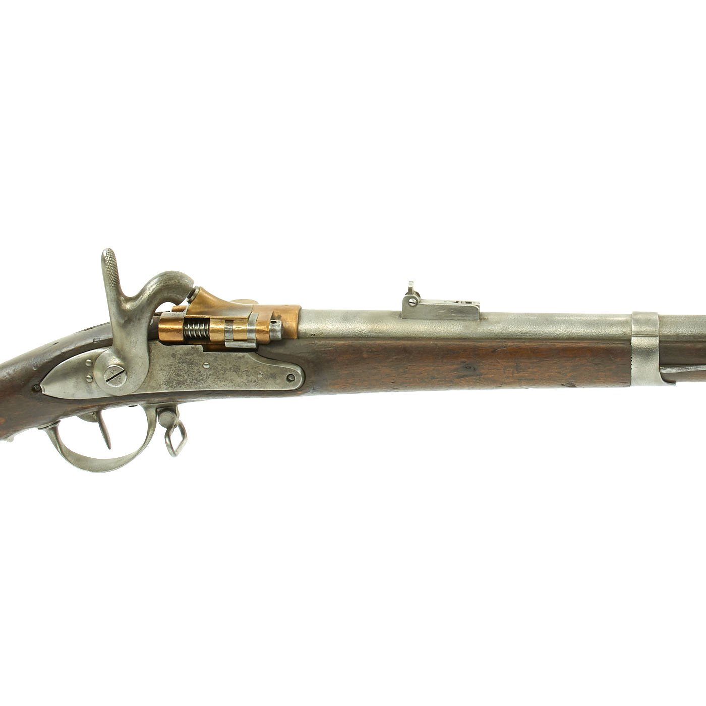 Original French M-1822/1869 17.55mm Tabatière Brass Breech Loading Con ...