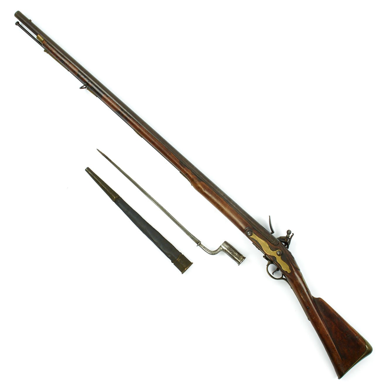 Revolutionary War Rifle With Bayonet