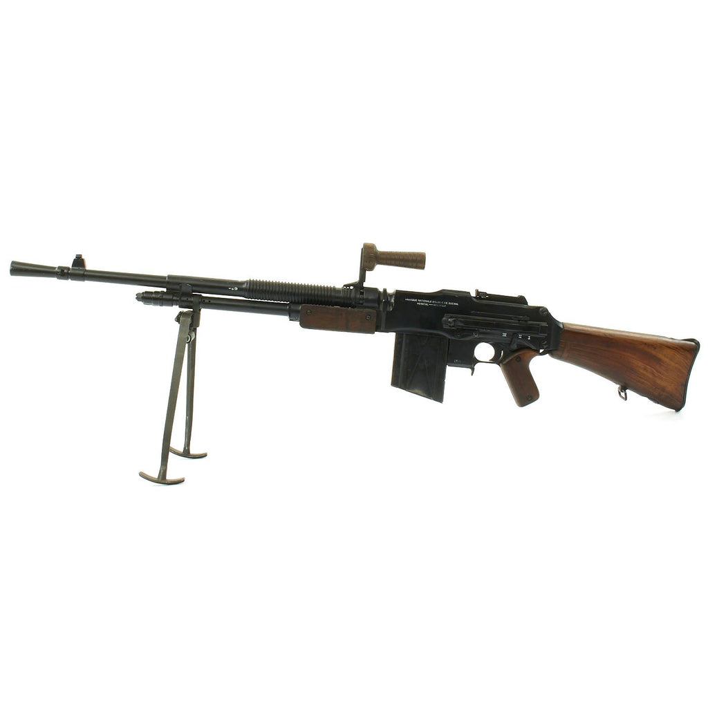 Original Belgian WWII FN Mle-D Display Gun BAR Light Machine Gun LMG ...