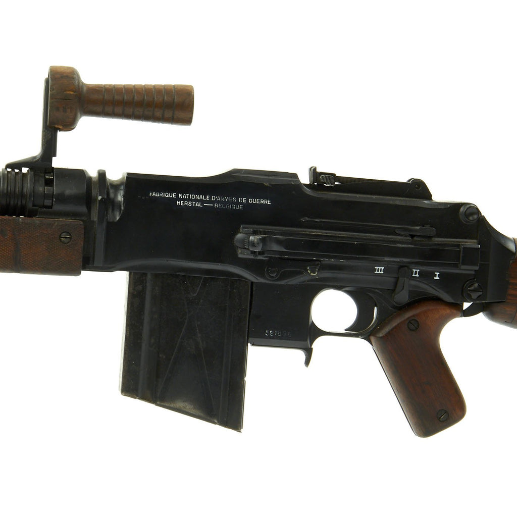 Original Belgian WWII FN Mle-D Display Gun BAR Light Machine Gun LMG ...