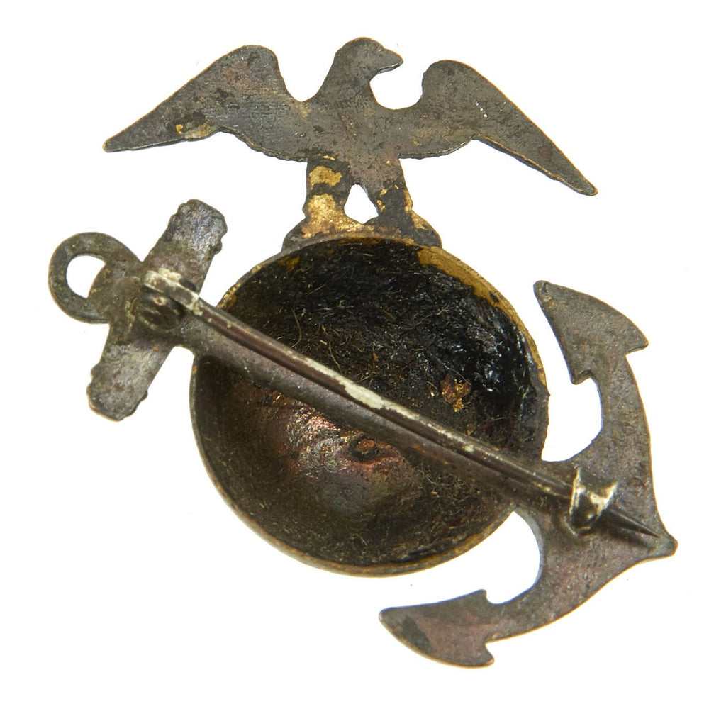 Original U.S. WWI USMC Officer EGA Collar Emblem Set – International ...