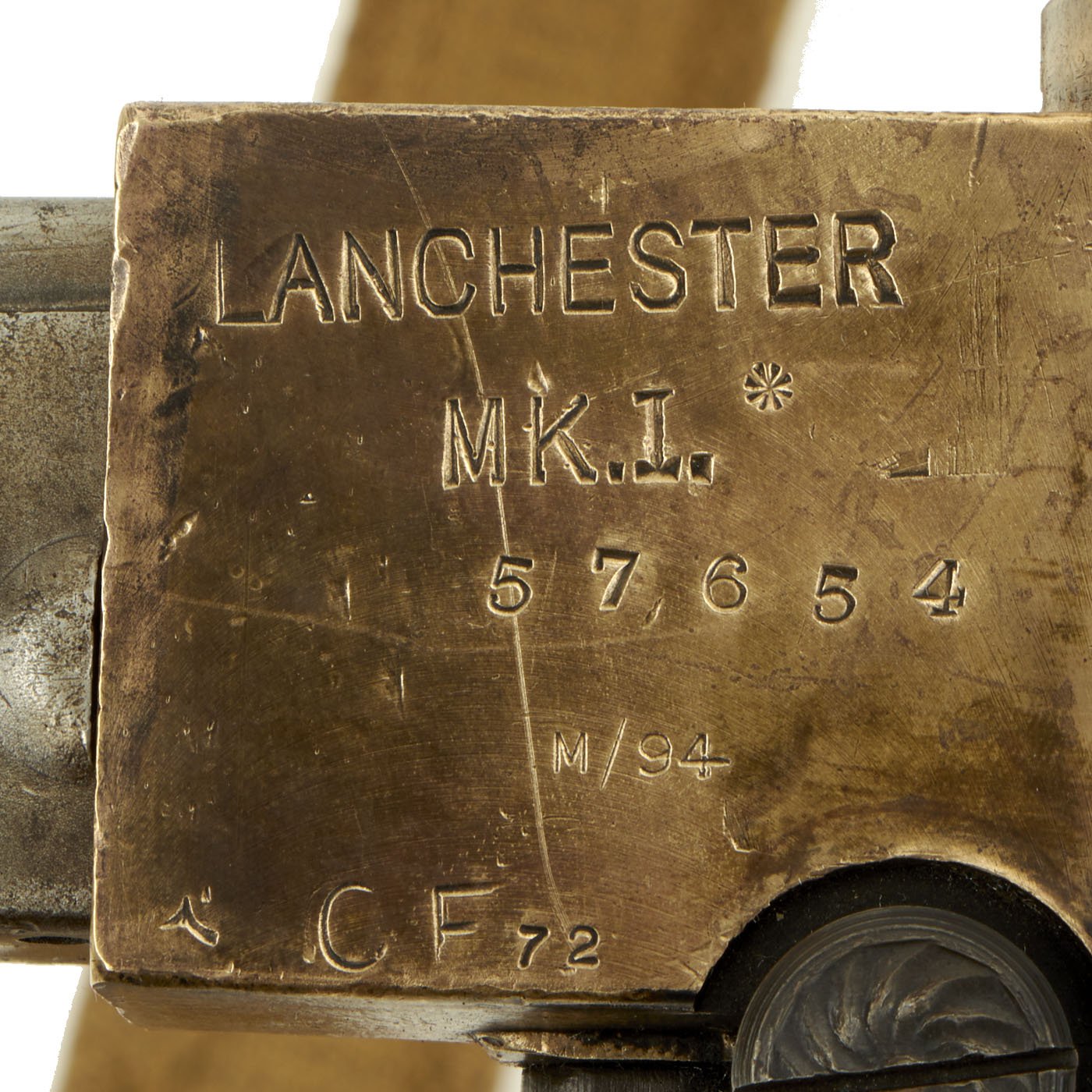 Original British WWII Lanchester MK.I* Display SMG Serial 57654 with 5 ...
