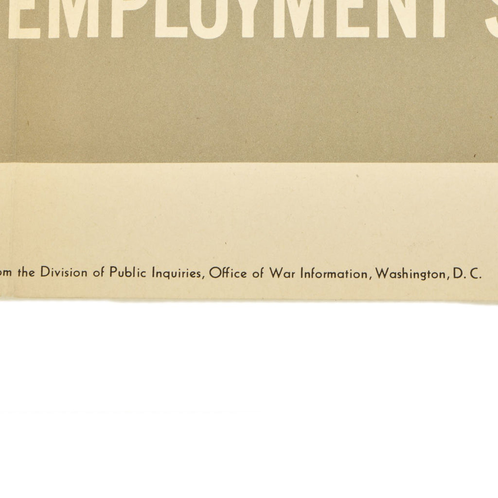 Original U.S. WWII Uncle Sam I Need Your Skill in a War Job OWI No. 25 ...