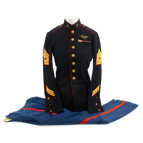 Original U.S. WWII USMC Marine Enlisted Pilot Named Blue Dress Uniform ...