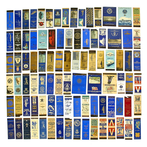 Original U.S. WWII Navy and Pearl Harbor Ship Match Book Collection ...