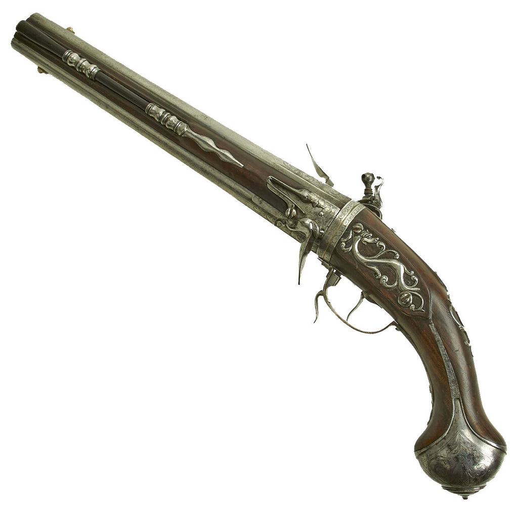 Original Excellent Dutch Turnover Barrel Engraved Werder Flintlock Pis ...
