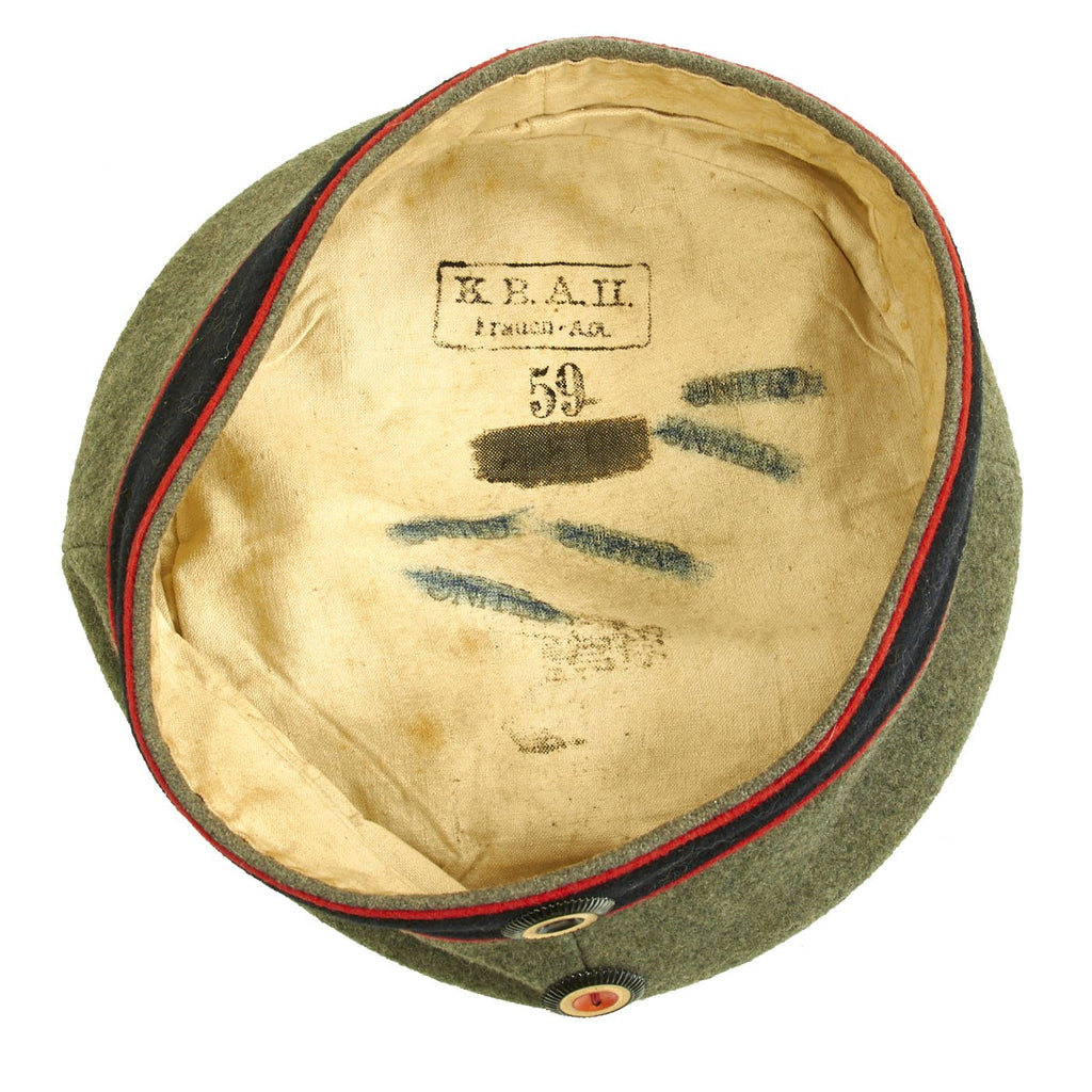 Original Imperial German WWI M1907 Artillery Feldmütze Field Cap with ...