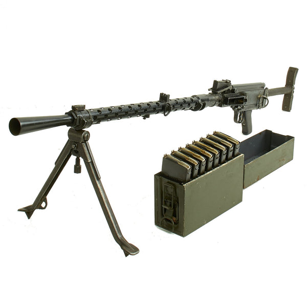 Original German WWII MG 13 Display Light Machine Gun with Magazines in ...