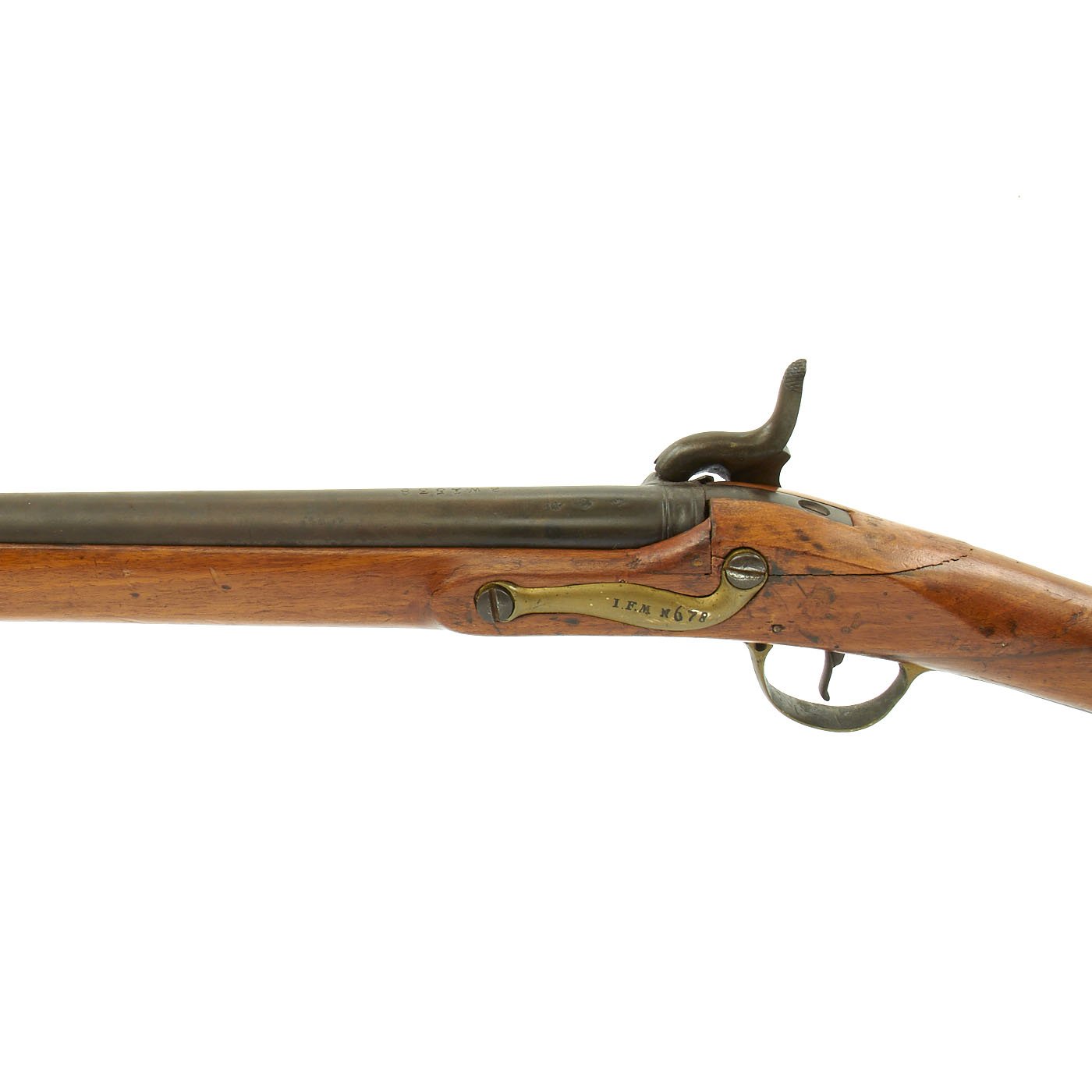 Original British 3rd Model Brown Bess Flintlock Musket Converted to Pe ...