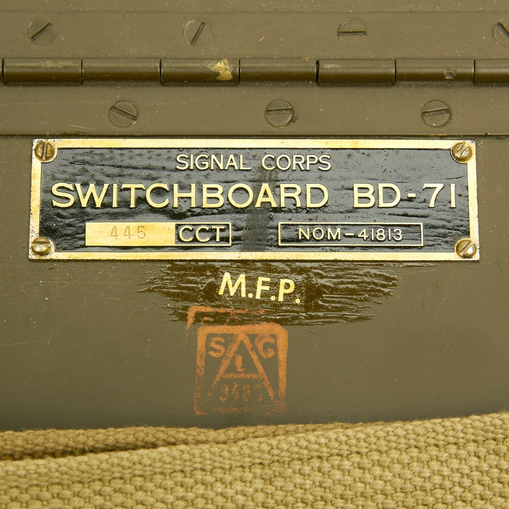 Original WWII US Army Signal Corps BD-71 Field Telephone Switchboard ...