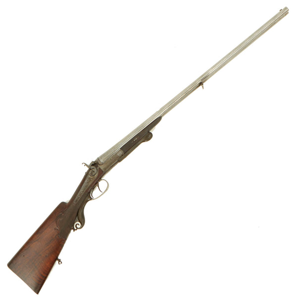 Original German High End Double Barrel Combination Hammer Gun by F. Ne ...