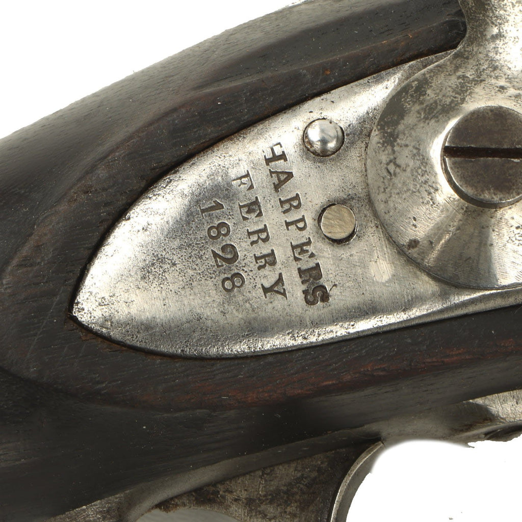 Original U.S. Springfield Model 1822 Flintlock Artillery Short Musket ...