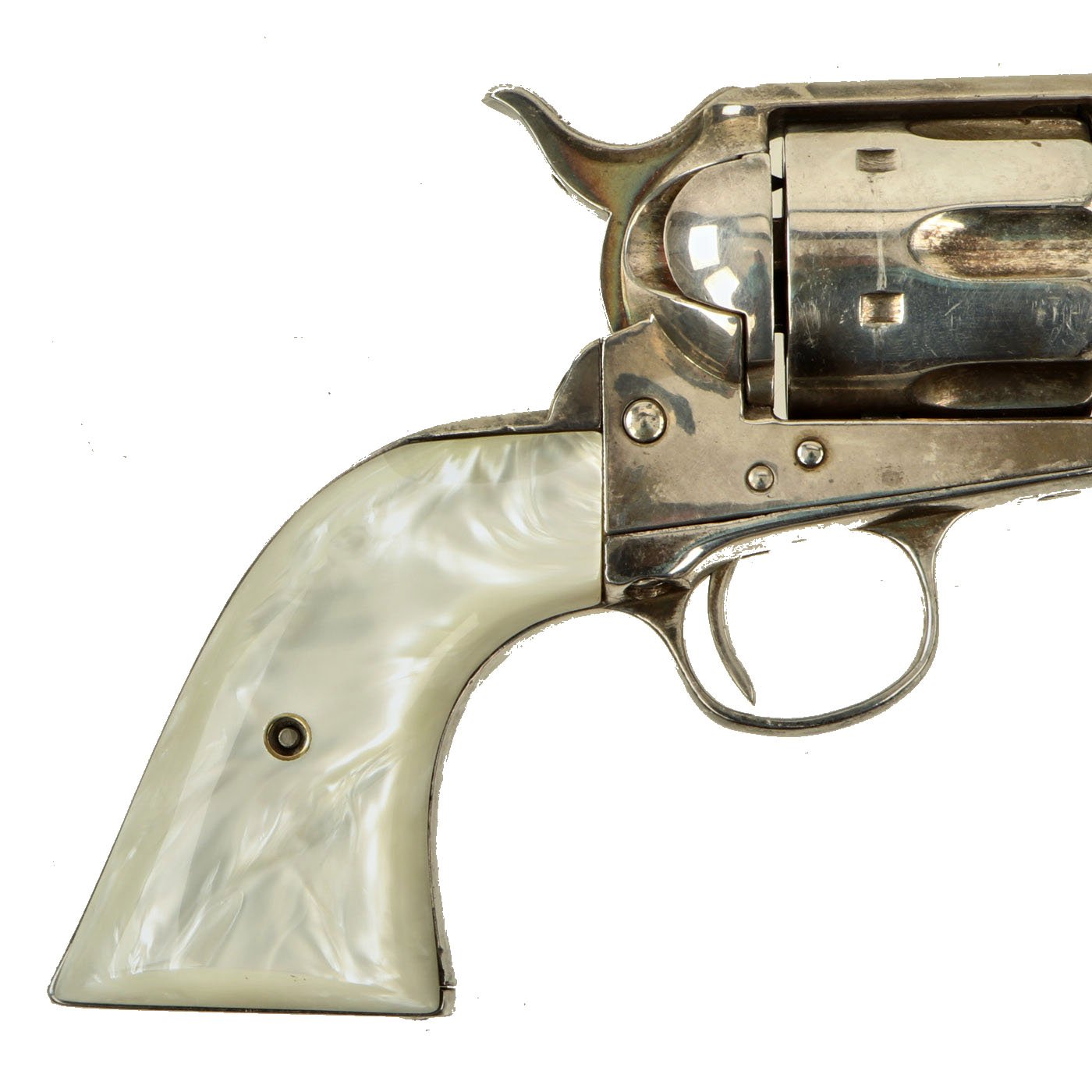 Original U.S. Colt Silver Plated .45cal Single Action Army Revolver wi ...