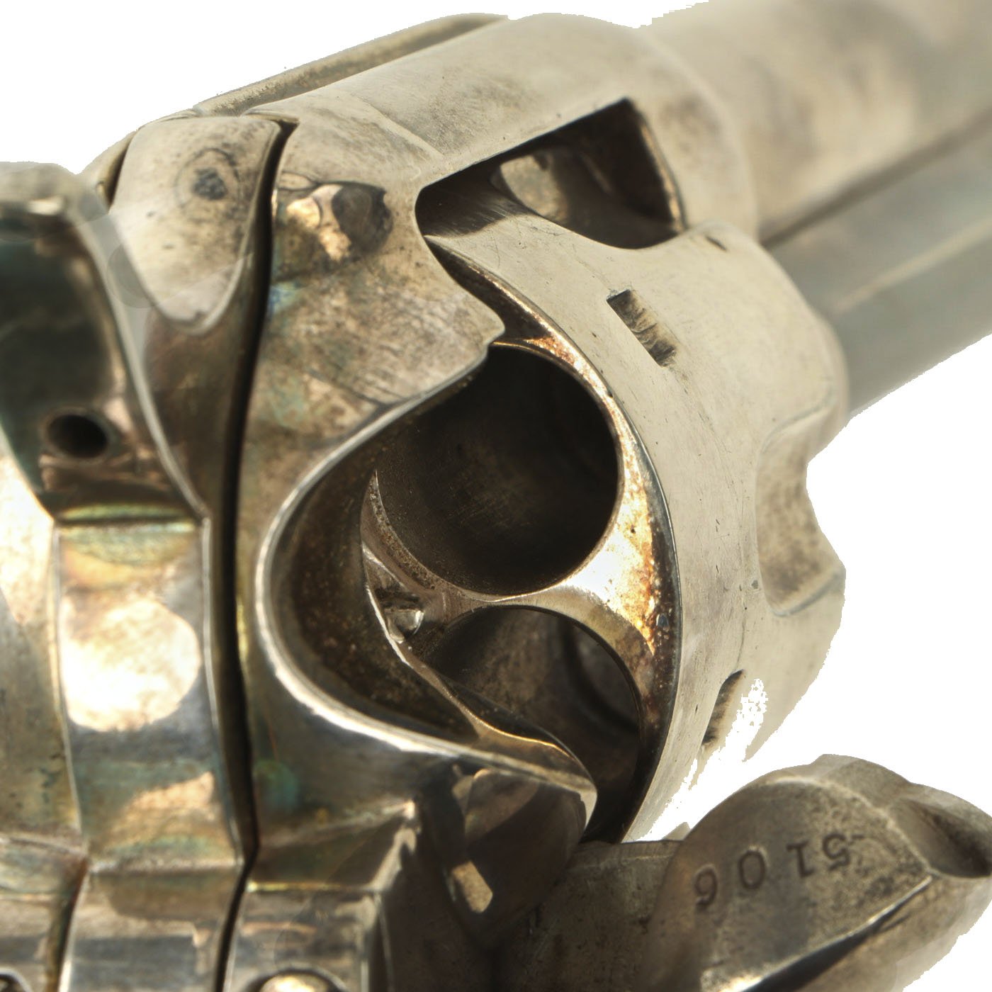 Original U.S. Colt Silver Plated .45cal Single Action Army Revolver wi ...