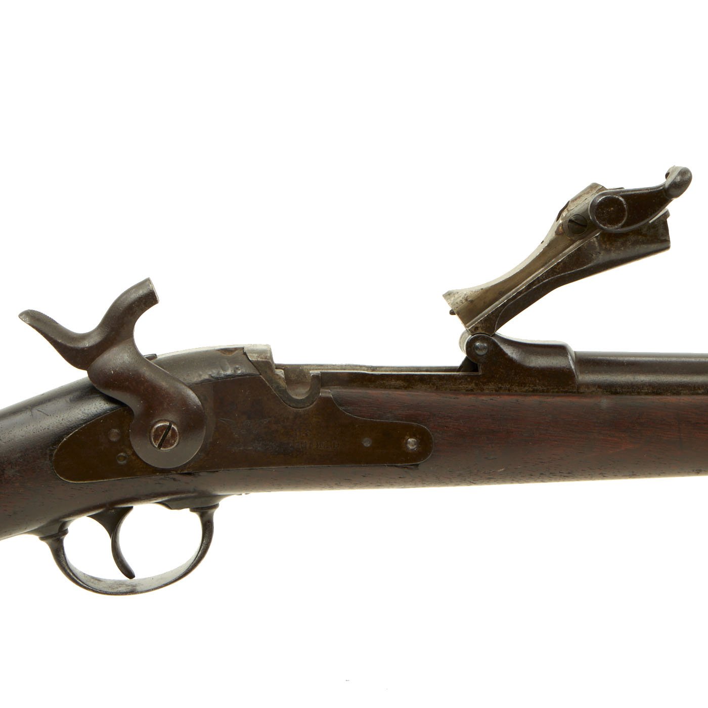 Original U.S. Springfield Trapdoor Early M1873 Cadet Rifle with Long W ...