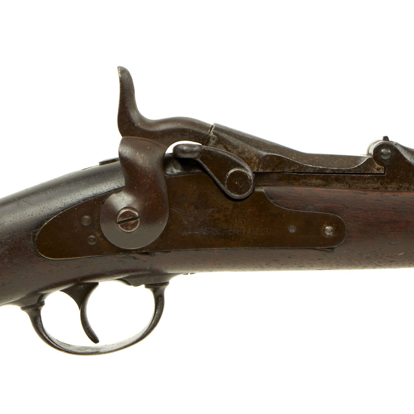 Original U.S. Springfield Trapdoor Early M1873 Cadet Rifle with Long W ...