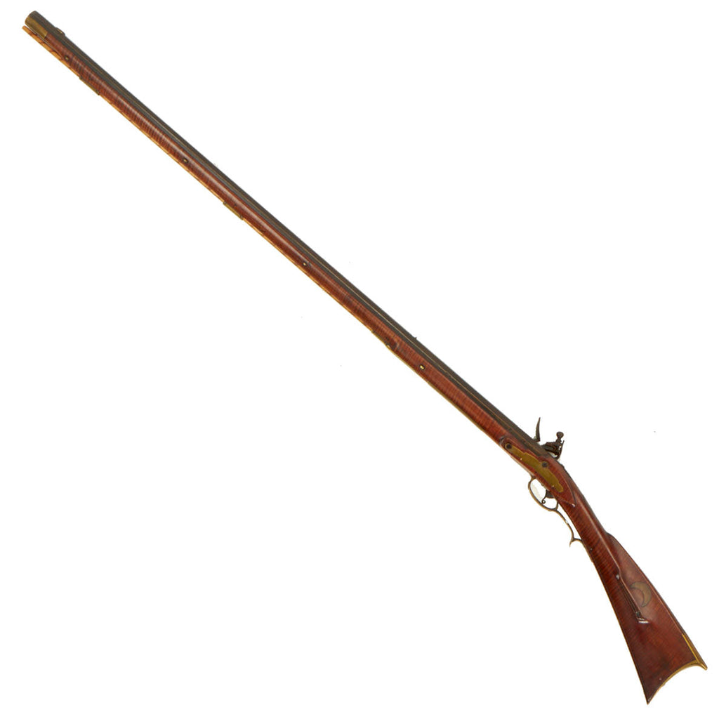 Original U.S. Pennsylvania Flintlock Long Rifle by John Derr with Full ...