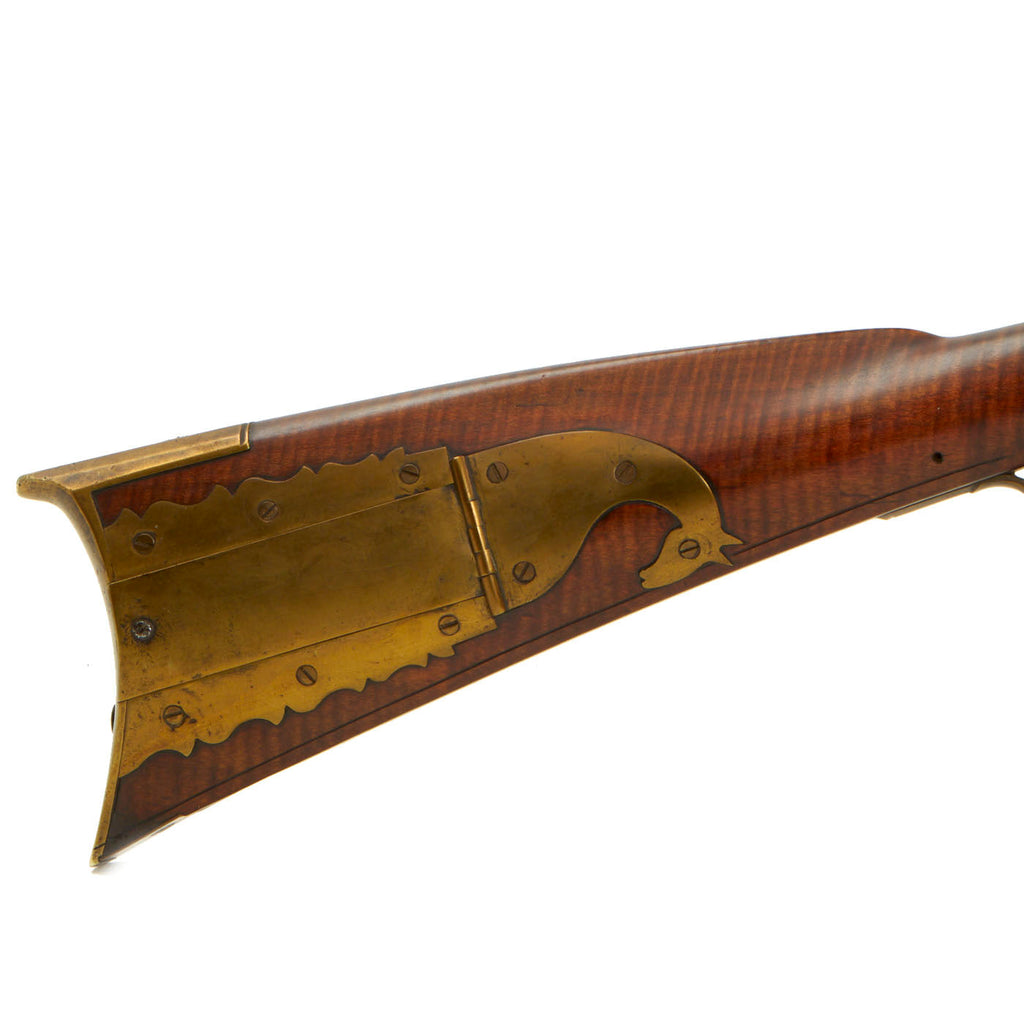 Original U.S. Pennsylvania Flintlock Long Rifle by John Derr with Full ...