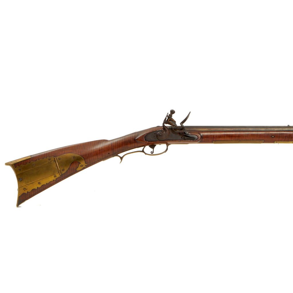 Original U.S. Pennsylvania Flintlock Long Rifle by John Derr with Full ...