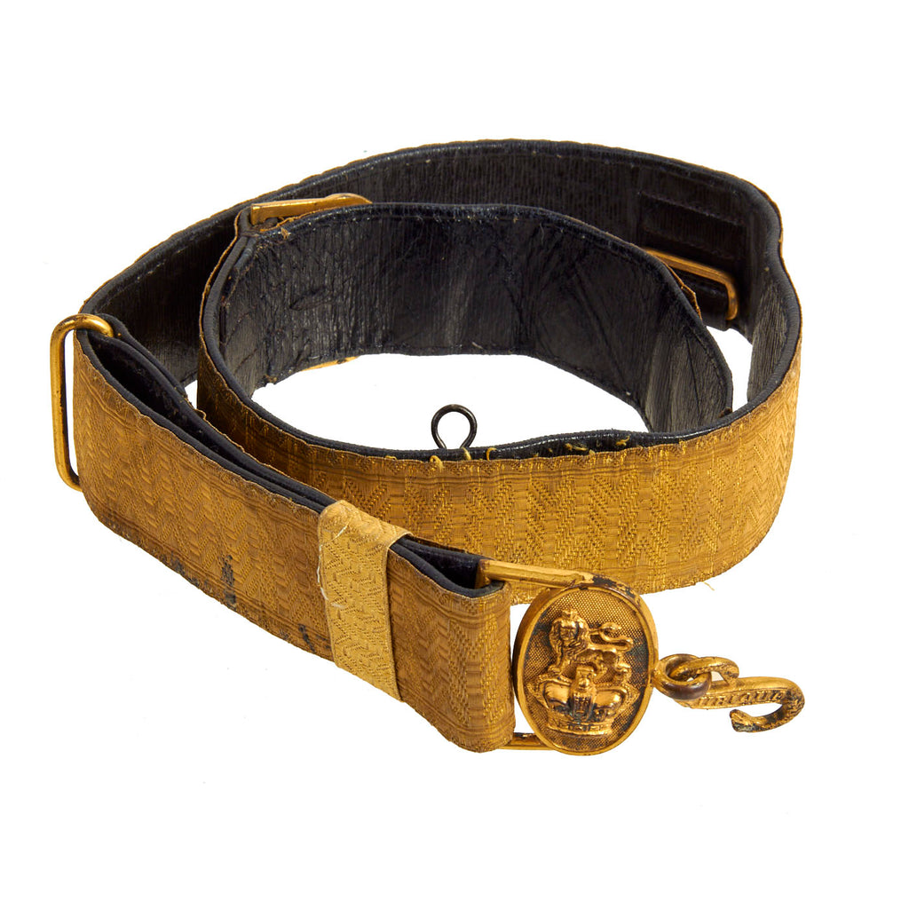 Original British Victorian Era Royal Artillery Officer's "Gimp" Leathe ...