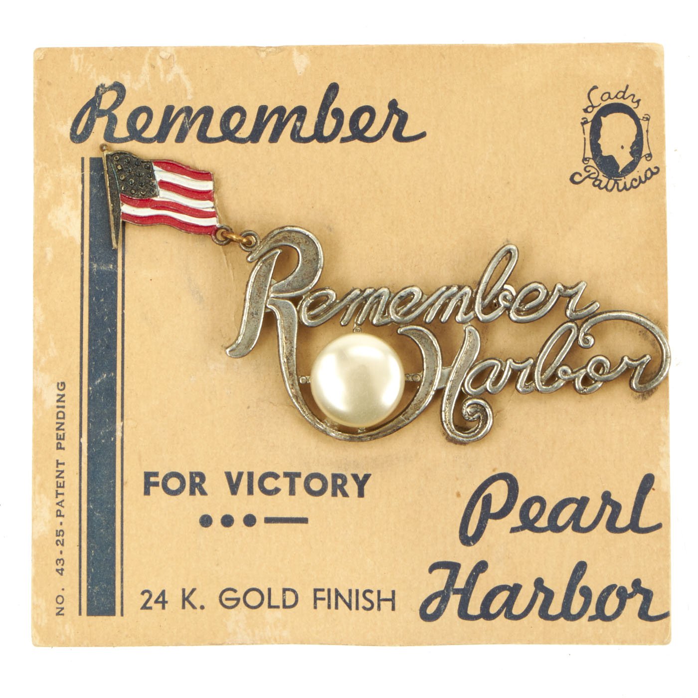 Original Collection of WWII U.S. “Remember Pearl Harbor” Patriotic Bro ...