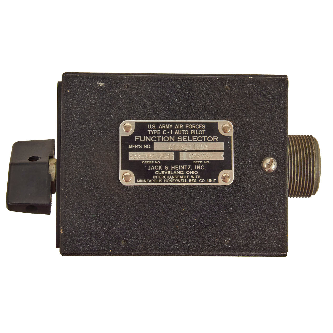 Original WWII U.S. B-17 Flying Fortress C-1 Autopilot Formation Contro ...