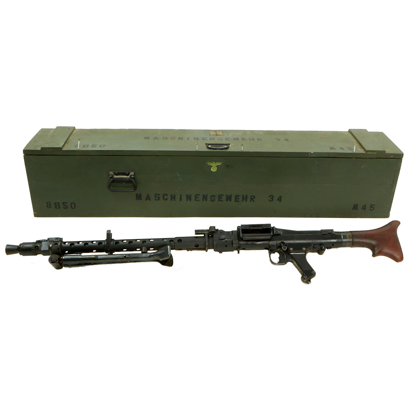 Original German WWII 1945 dated MG 34 Display Machine Gun by Waffenwer ...