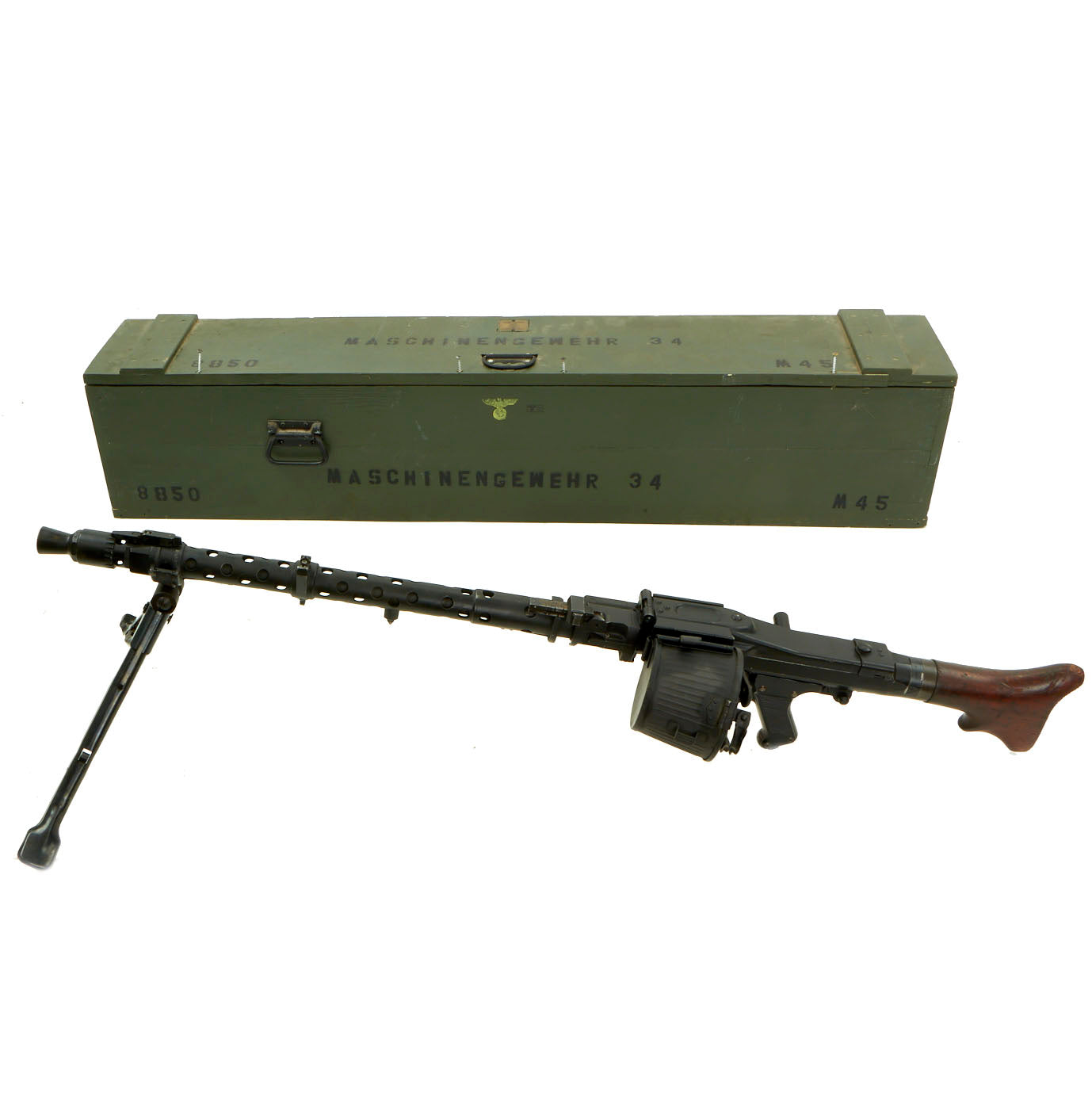 Original German WWII 1945 dated MG 34 Display Machine Gun by Waffenwer ...
