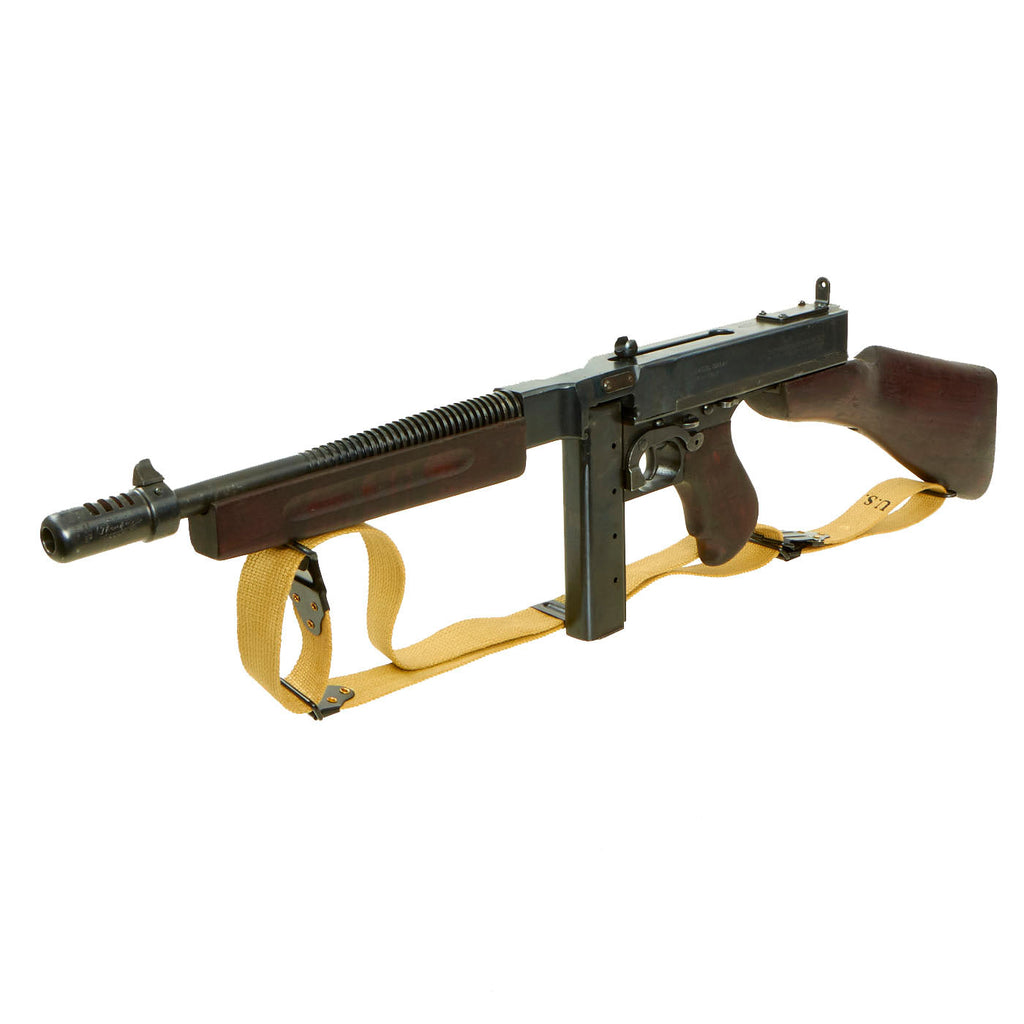 Original U.S. WWII Thompson M1928A1 Display Submachine Gun Serial No ...