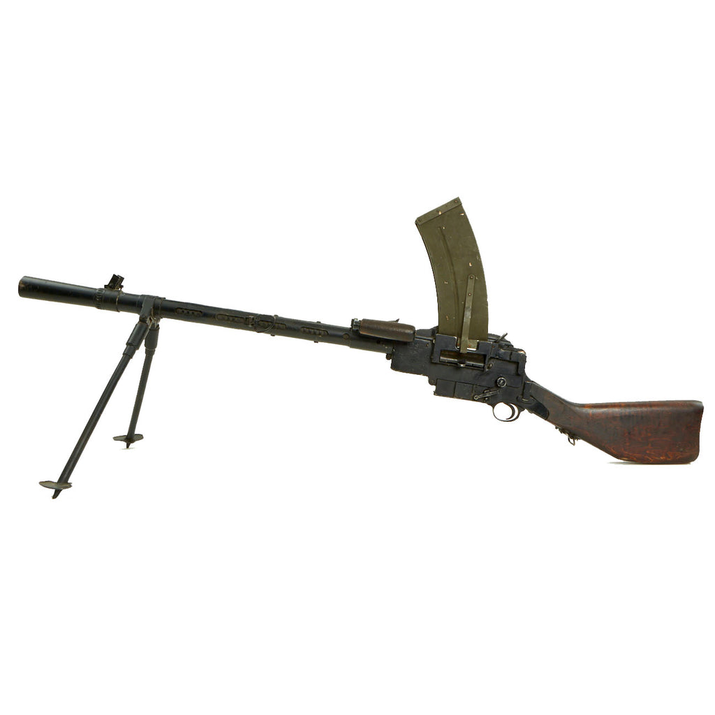 Original WWII Danish Madsen Display Light Machine Gun with Magazine Po ...