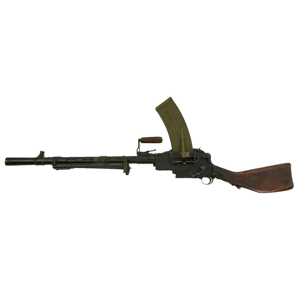 Original WWII Danish Madsen Display Light Machine Gun with Magazine Po ...
