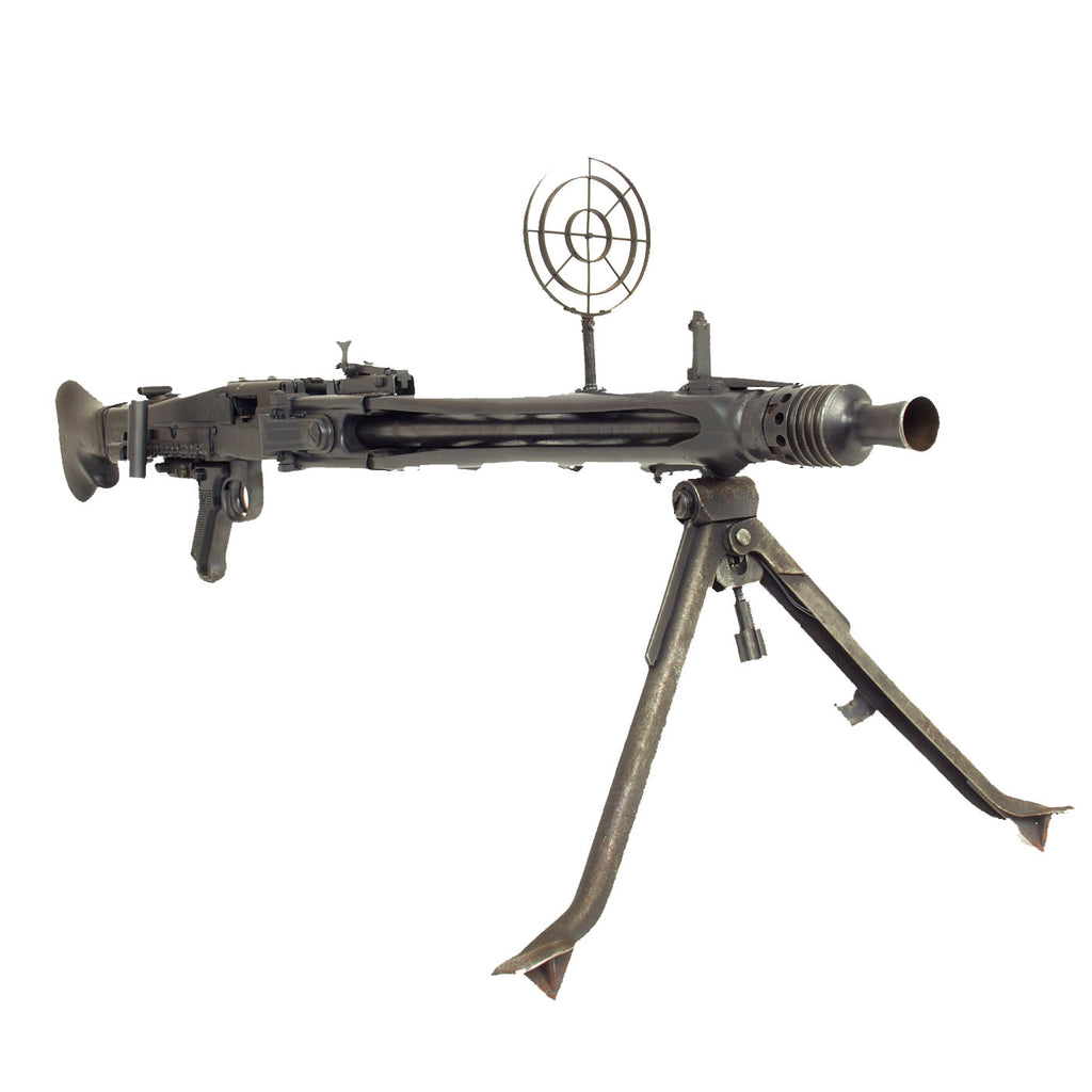 Original German WWII MG 42 Display Machine Gun with Front Anti-Aircraf ...
