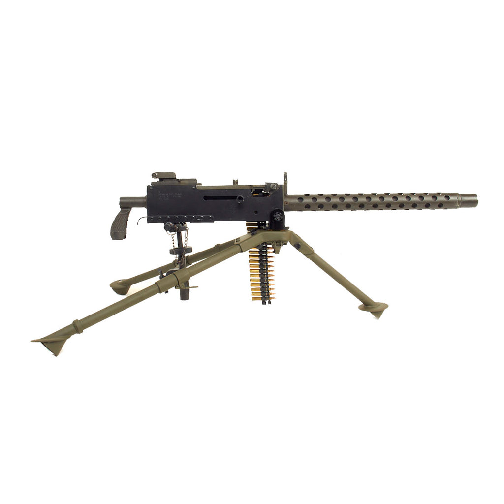 Original U.S. WWII Browning .30 Caliber M1919A4 Display Machine Gun wi ...