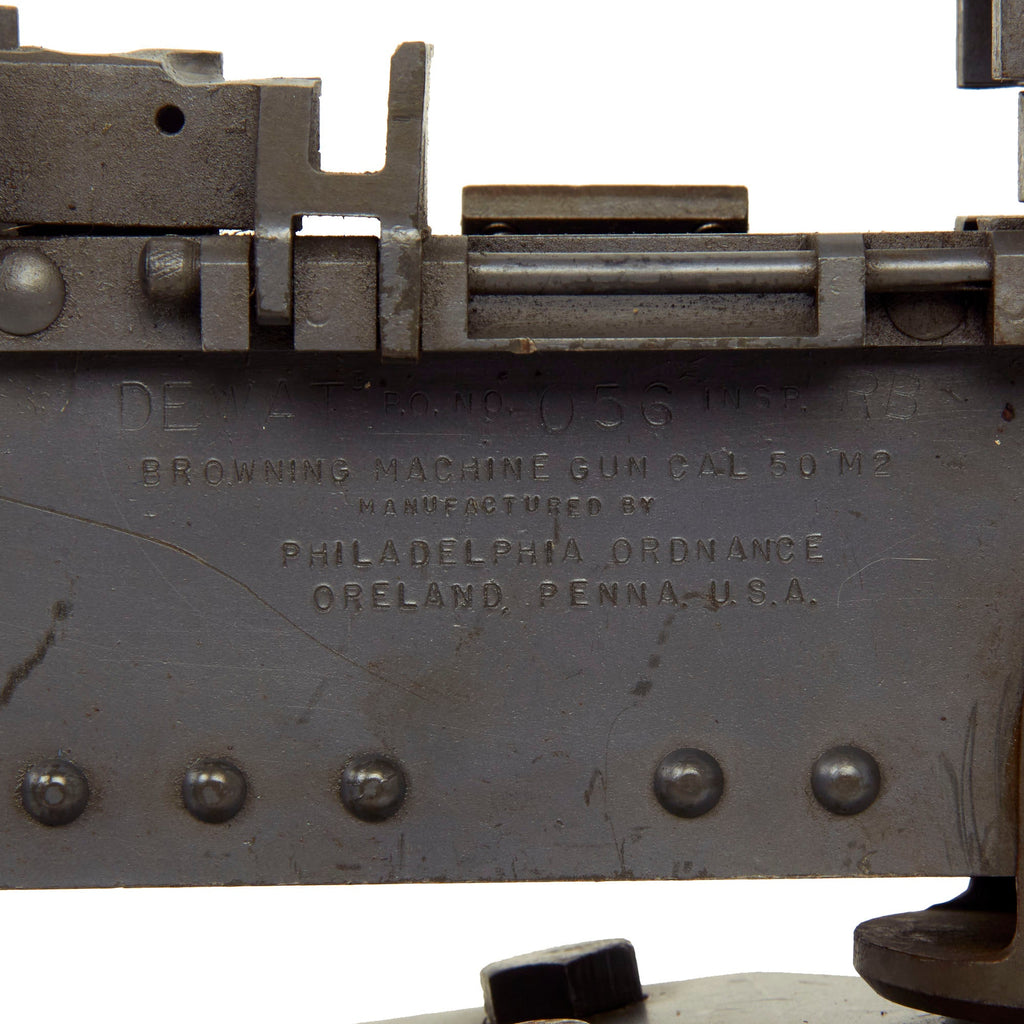 Original U.S. WWII Type M2HB Browning .50 Caliber “Ma Deuce” Display M ...