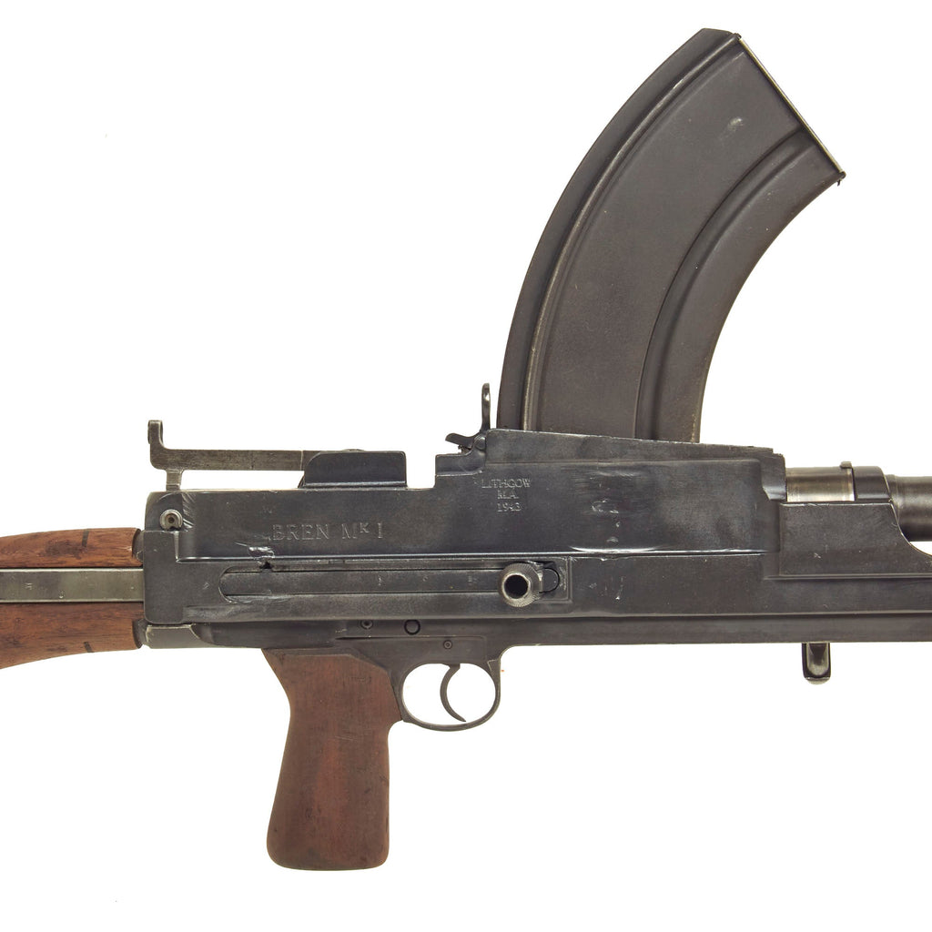 Original WWII 1943 Dated British Bren MkI* Display Light Machine Gun b ...