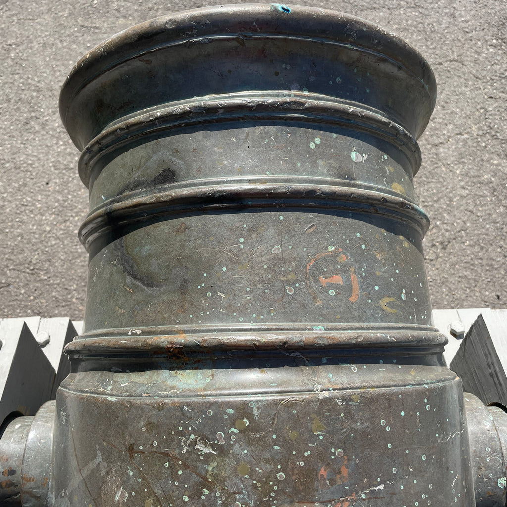 Original European 18th Century Massive Bronze Howitzer with 11 Inch Bo ...
