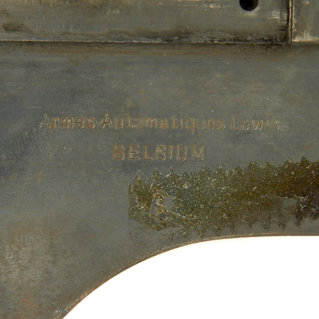 Original British WWI Lewis Machine Gun Torch Cut Demilitarized Receive ...