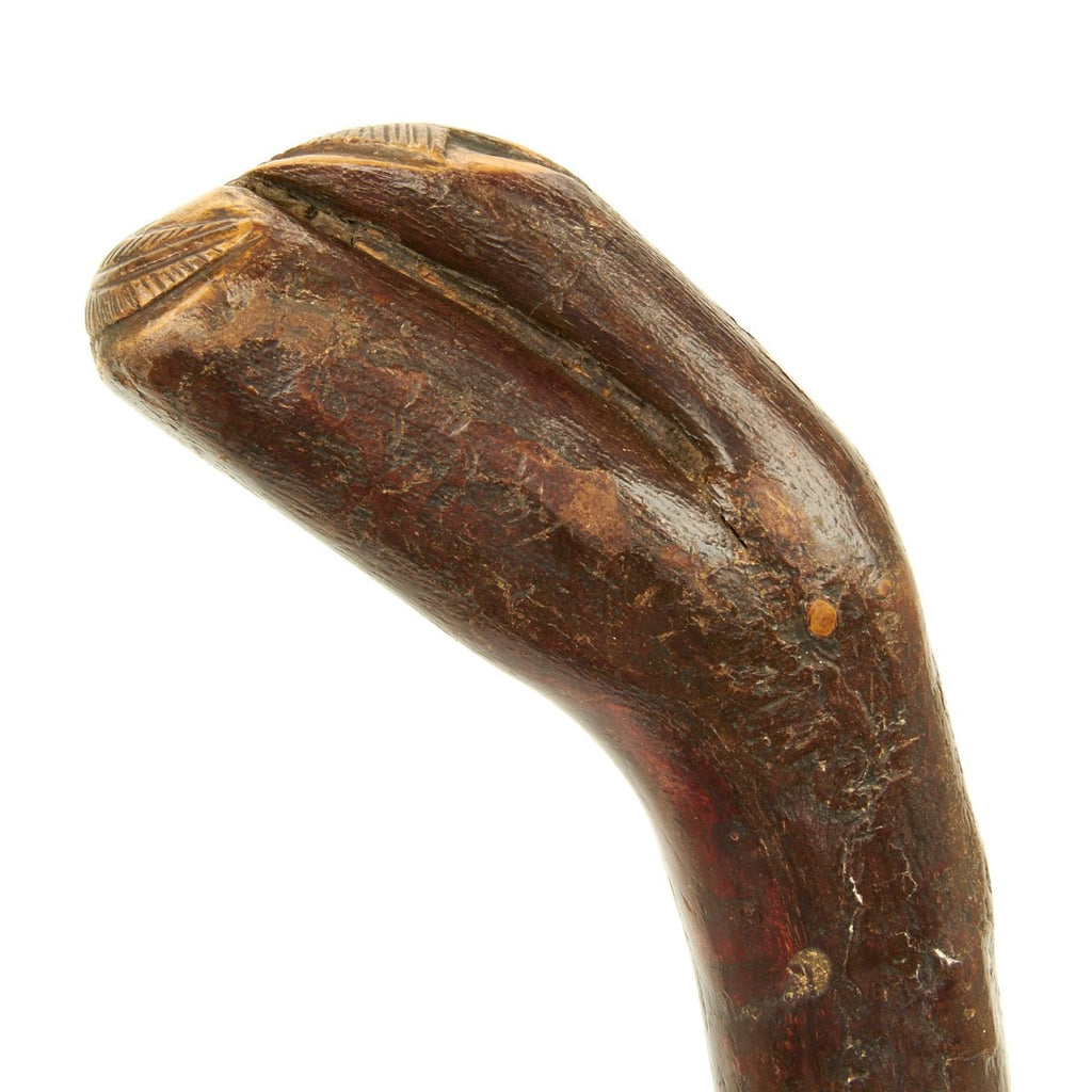 Original 19th Century Irish Shillelagh Walking Stick / Club with Carve ...