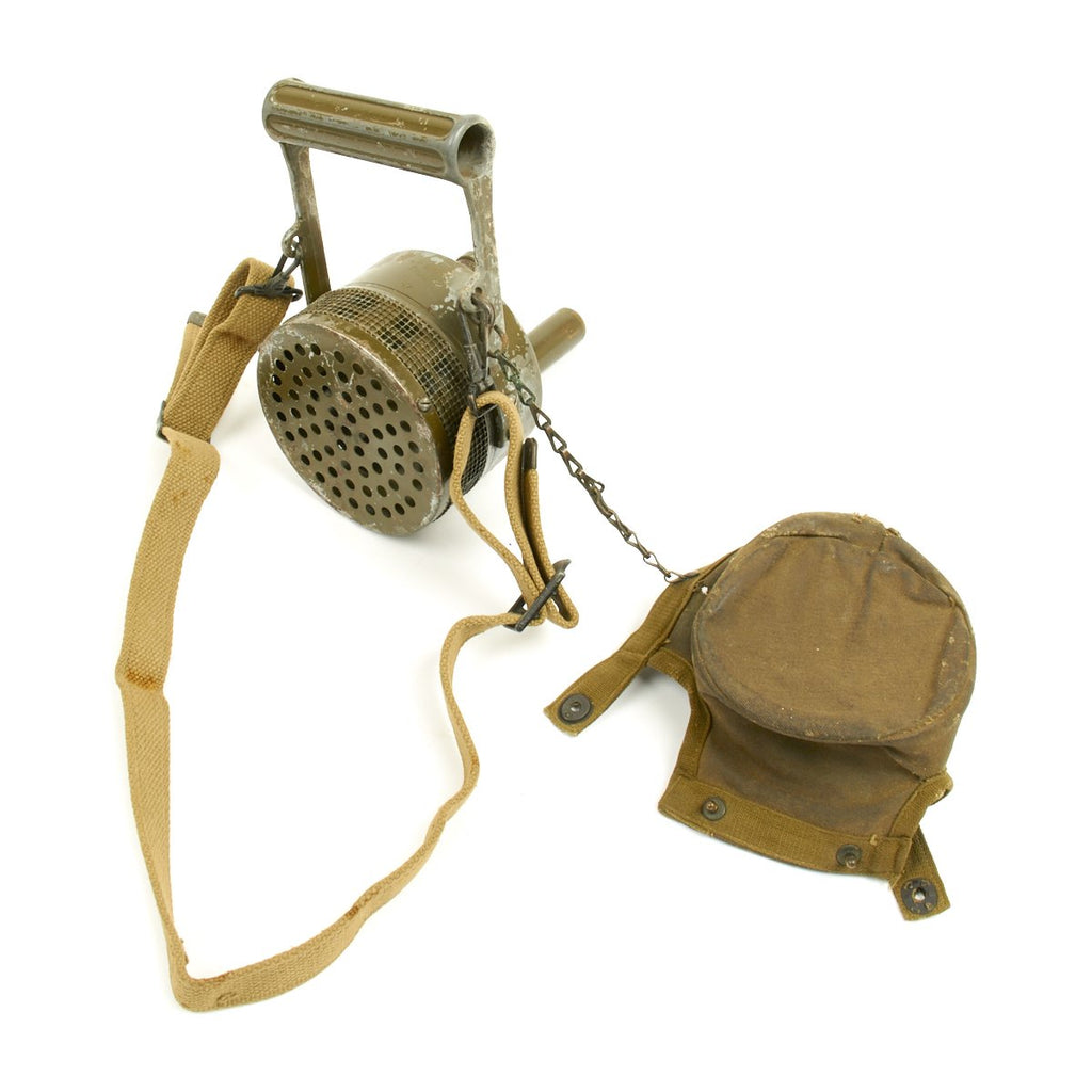 Original U.S. WWII Hand Held Air Raid Siren with Canvas Cover ...