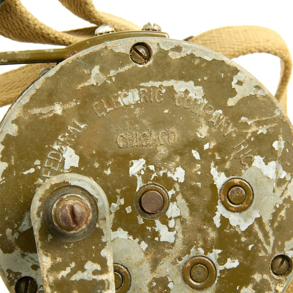 Original U.S. WWII Hand Held Air Raid Siren with Canvas Cover ...
