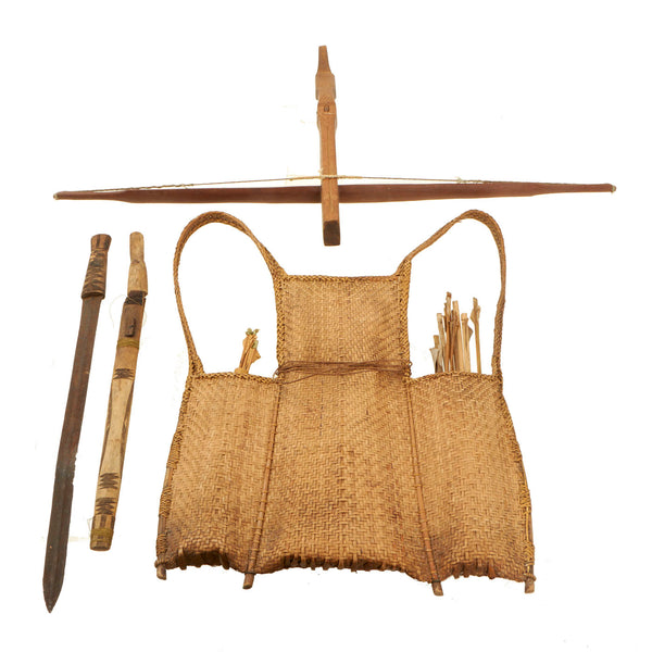 Rare Vietnam War Bringback Hmong Tribesman Crossbow, Arrows, Hunting V ...