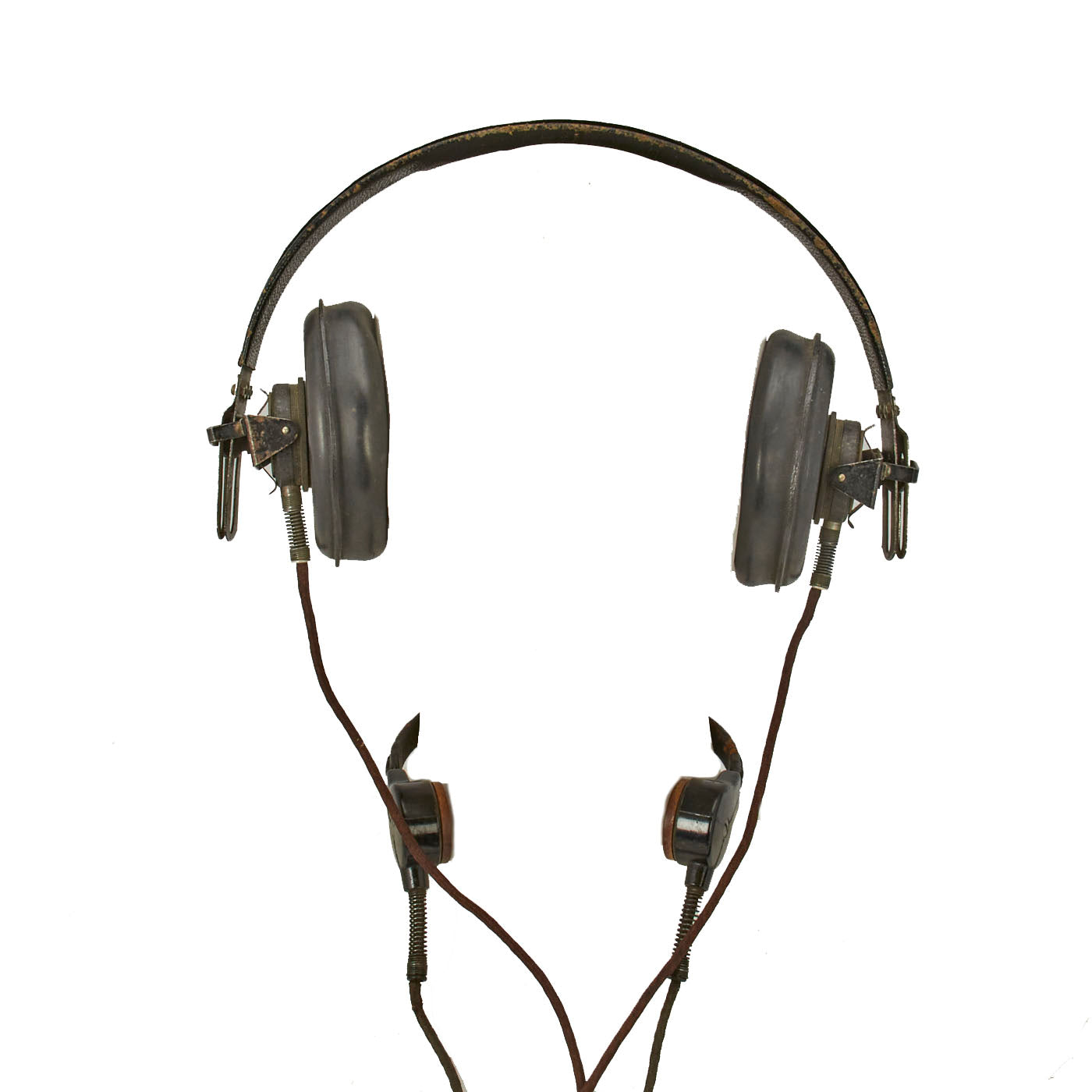 Original German WWII Panzer Armored Vehicle Model B Headset with Throa ...