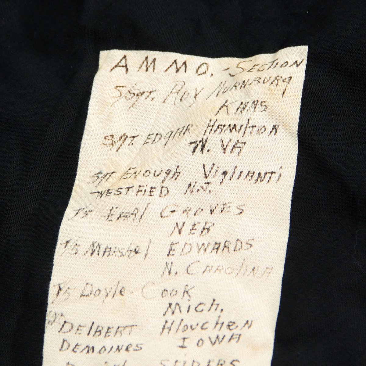 Original German WWII National Flag Banner Signed by 3rd Armored Field ...