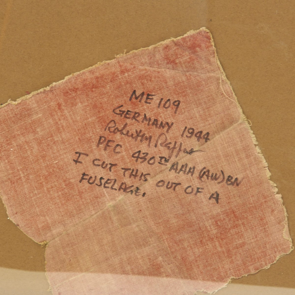 Original German WWII Luftwaffe Messerschmitt Bf 109 Shotdown Rudder Se ...